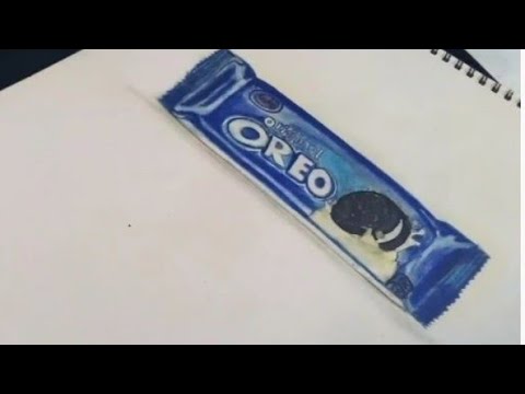 oreo biscuit packet drawing|portrait drawing colored pencils|zohA art ...