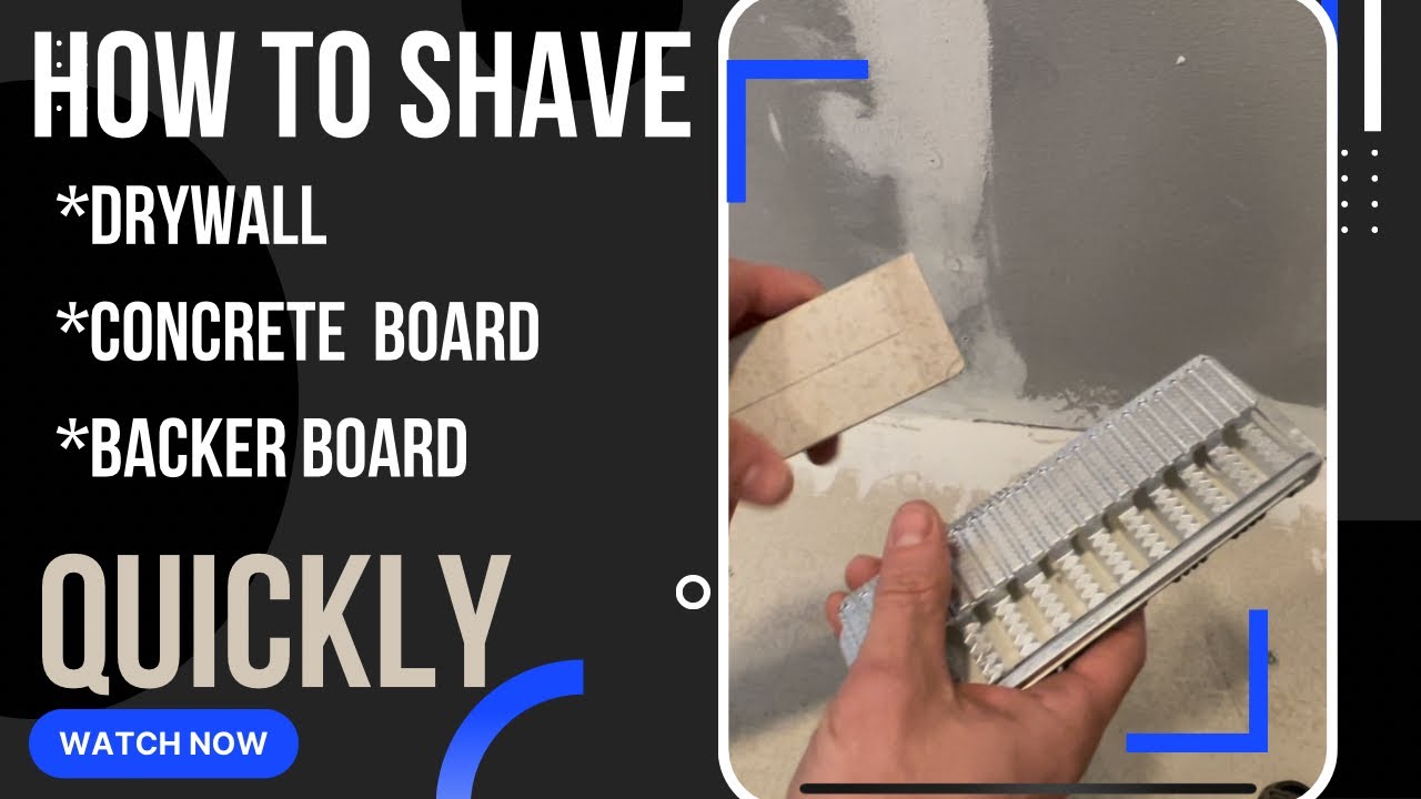 DIY How to easily trim drywall & backer board (best tool for the job ...