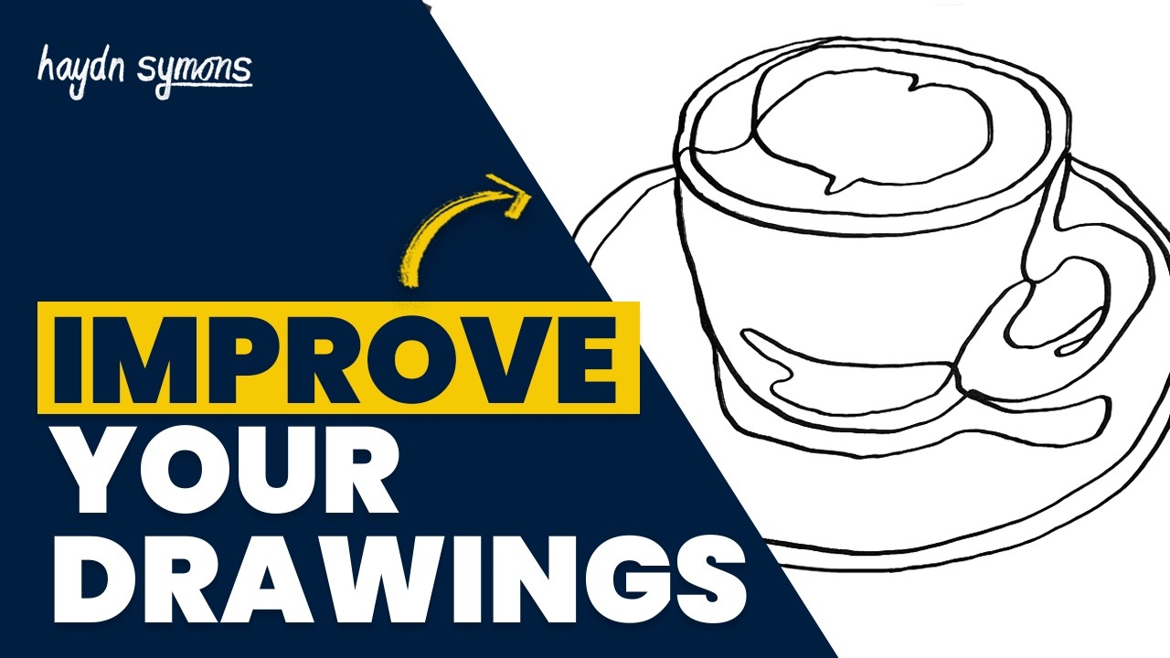 How to Draw: Continuous Line + Blind Contour Drawing Tutorial For ...