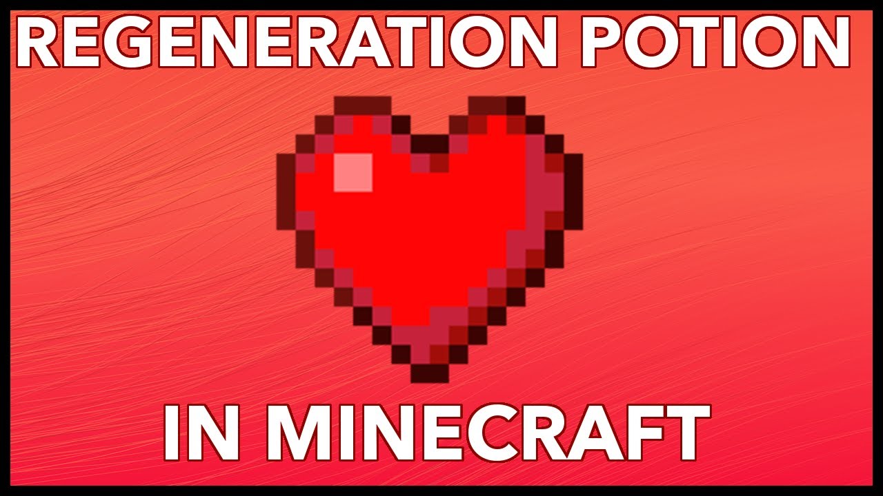 Minecraft Potion Of Regeneration Explained - YouTube