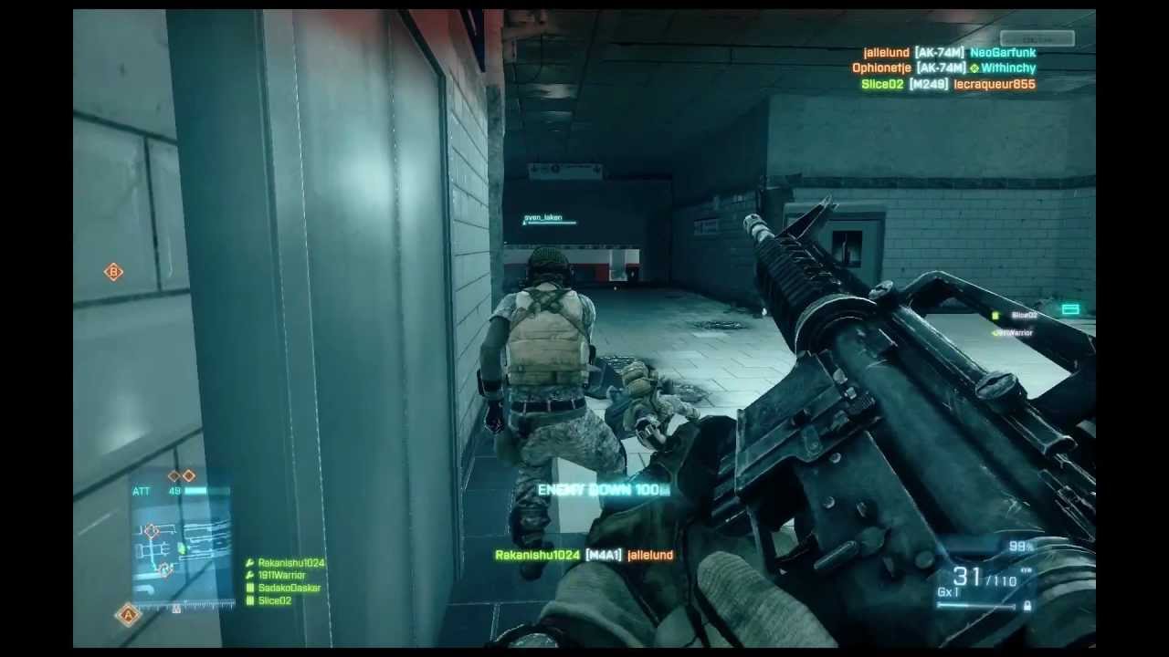 BF3 Beta - Engineer, UMP and Tactical Light - YouTube