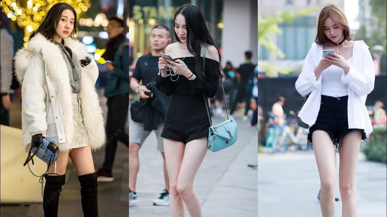 【Tik Tok China】Chengdu Street Fashion , Beautiful cute Chinese girls ...