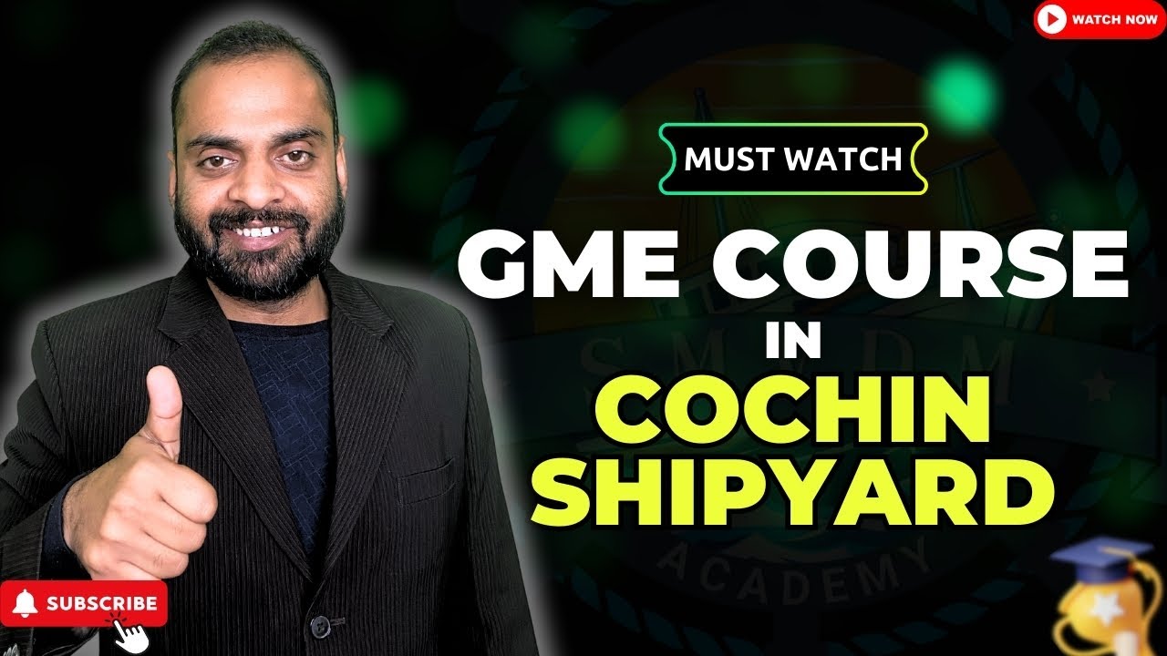 GME Course In Cochin Shipyard - YouTube