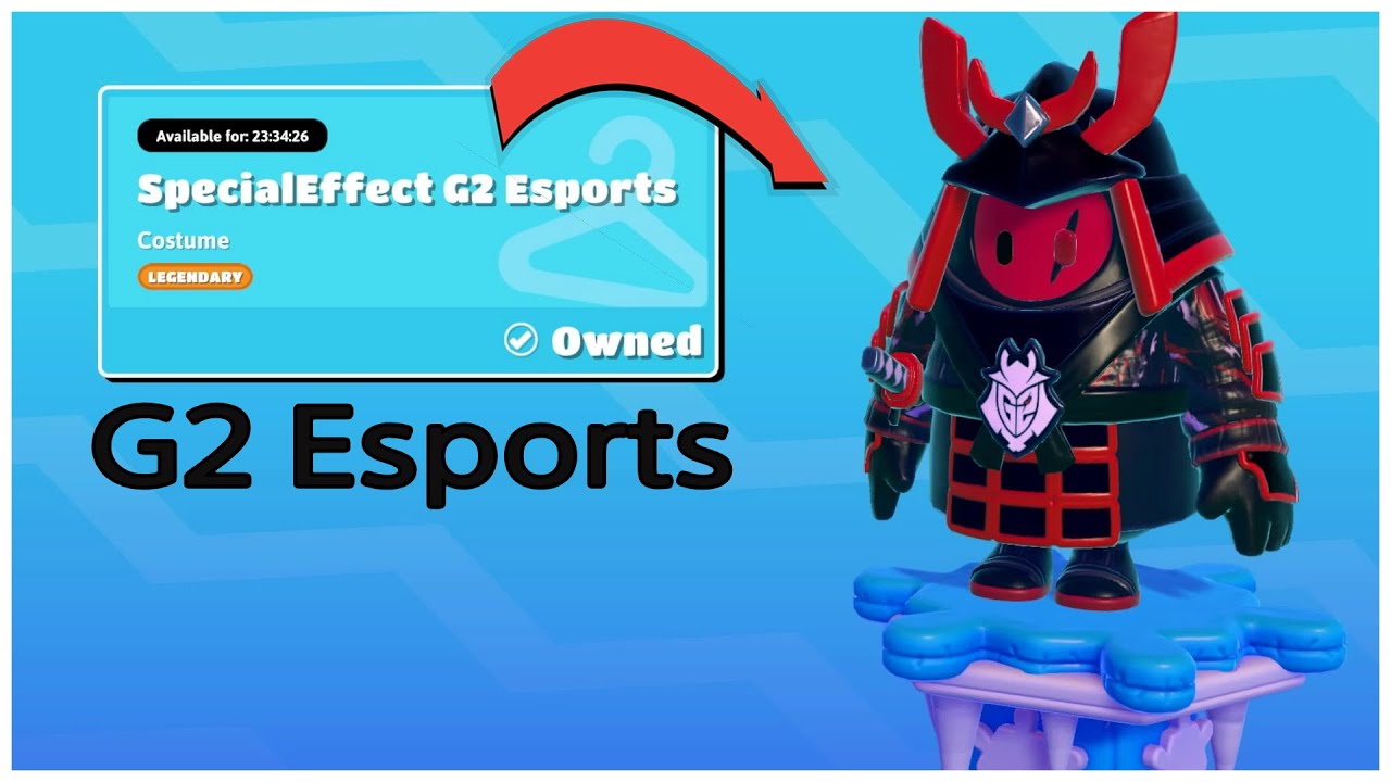 Fall Guys - *New* “G2 Esports” skin Gameplay! Fire skin!! (Item Shop ...