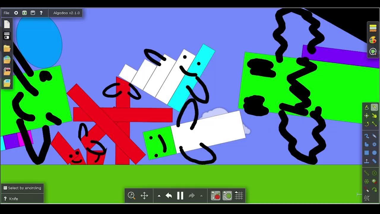 algodoo numberblocks fun stuff [Live] - YouTube