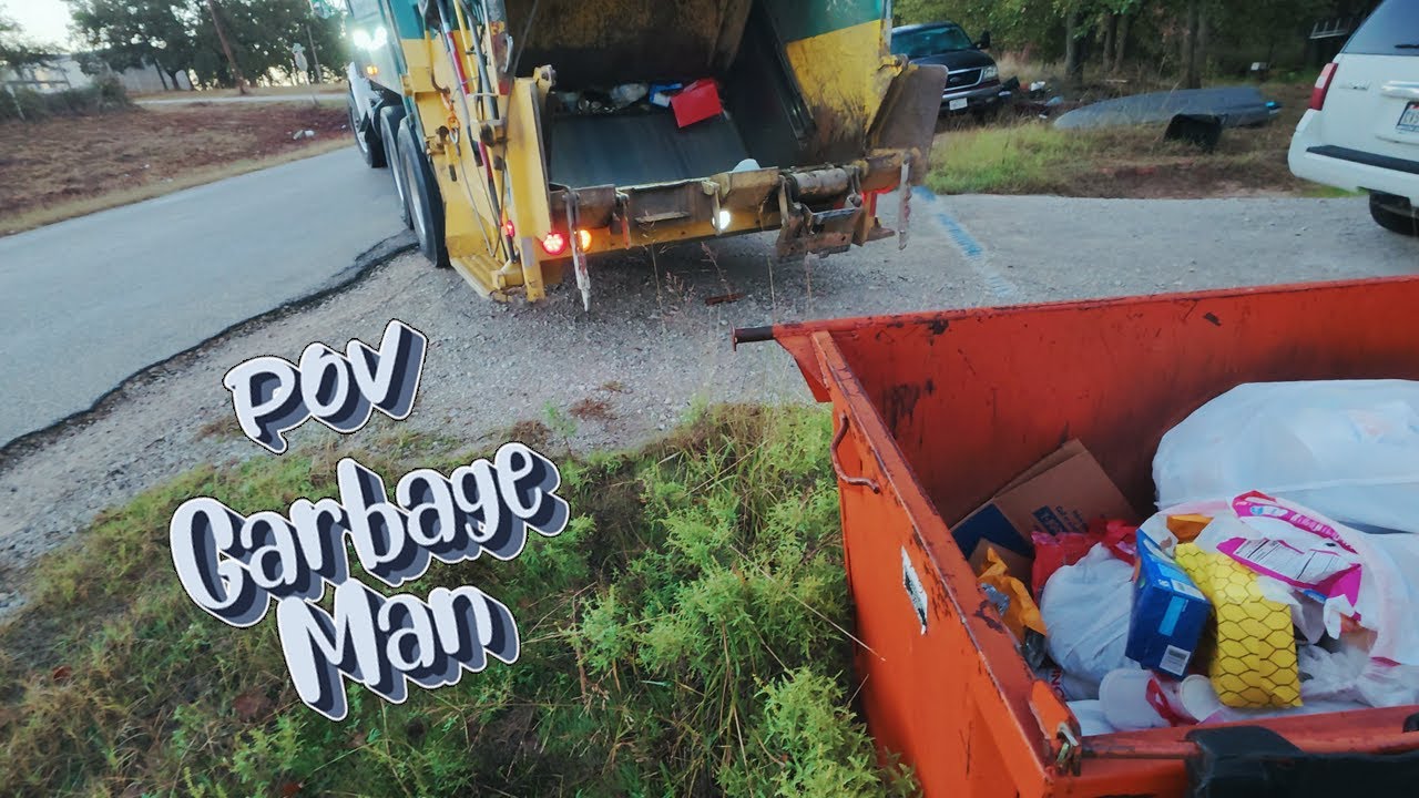 Dumpsters VS Rearload Truck | Garbage Man POV | 4K UHD ASMR - YouTube