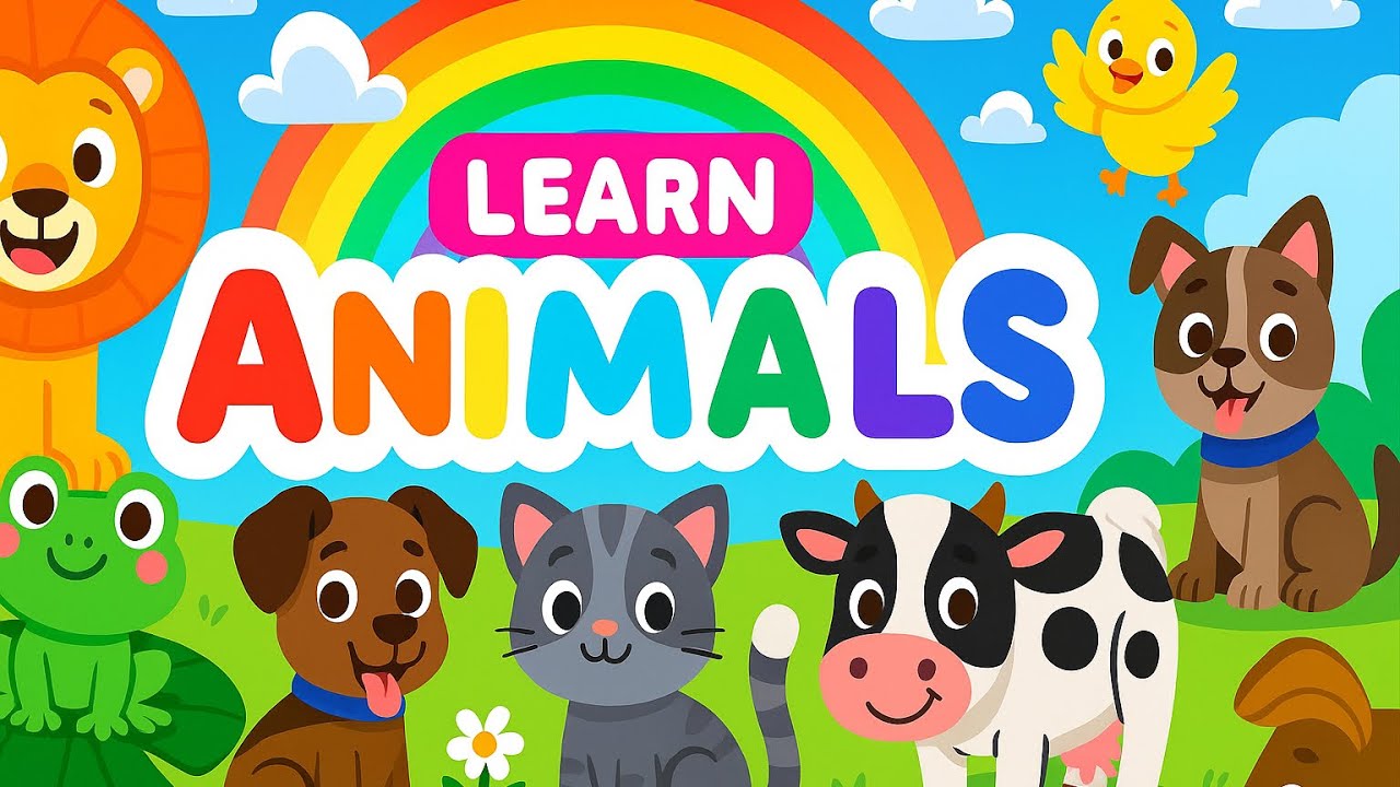🎶 Fun Animal Learning Song for Kids! 🦁🐸Catchy & Educational! 🎵 - YouTube