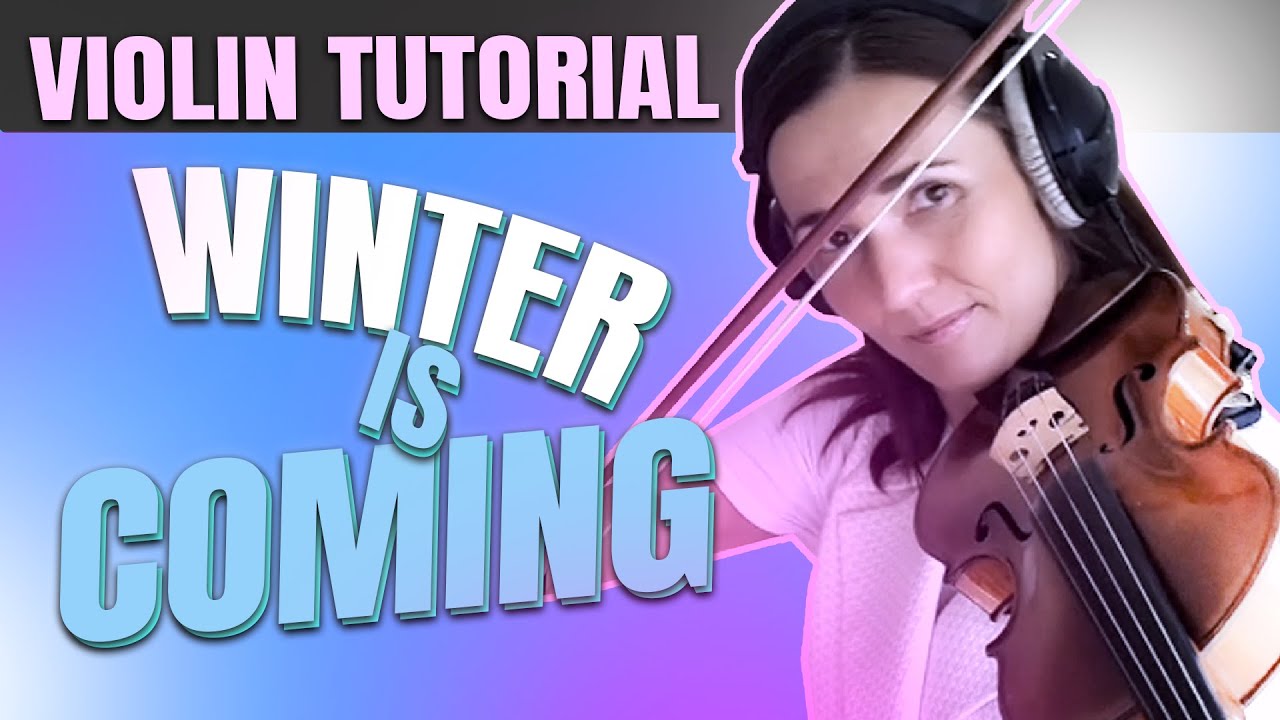 VIOLIN TUTORIAL in different tempos - Winter - A.Vivaldi - Four Seasons ...