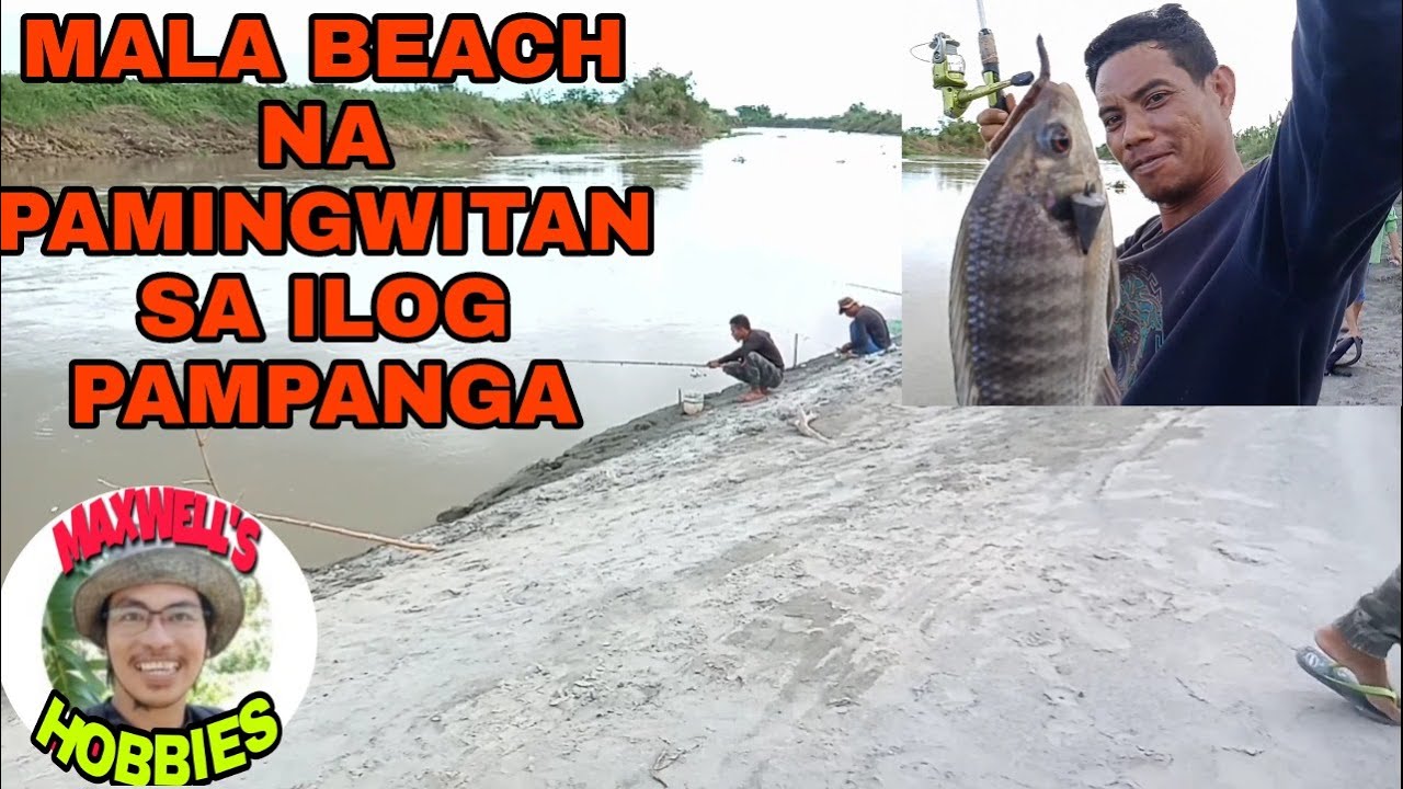mala BEACH na PAMINGWIT-an sa ilog PAMPANGA // HOOKFISHING - YouTube