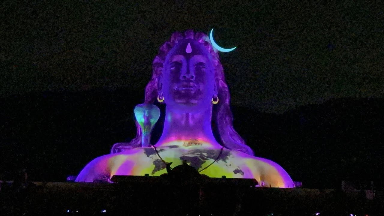 Adiyogi light show- - YouTube