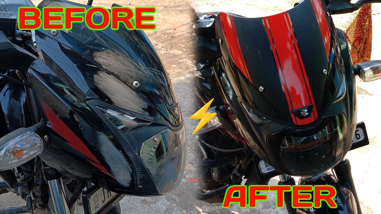 Pulsar 125 Visor Scratch Sticker Modified Design 😱 || By@aliart007 # ...