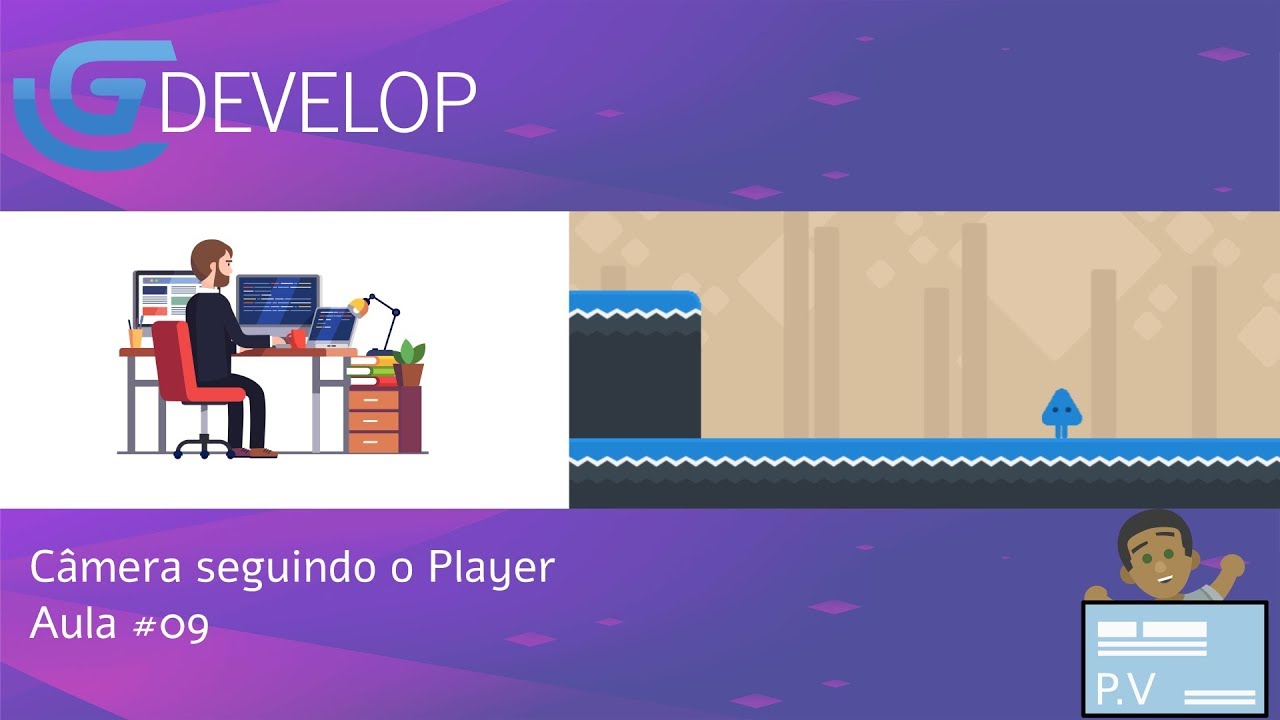 [GDevelop 5 - Animações] Aula 09 - Câmera seguindo o Player - YouTube