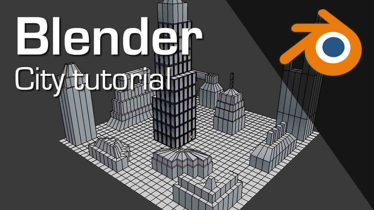 Create a simple city model in Blender - YouTube