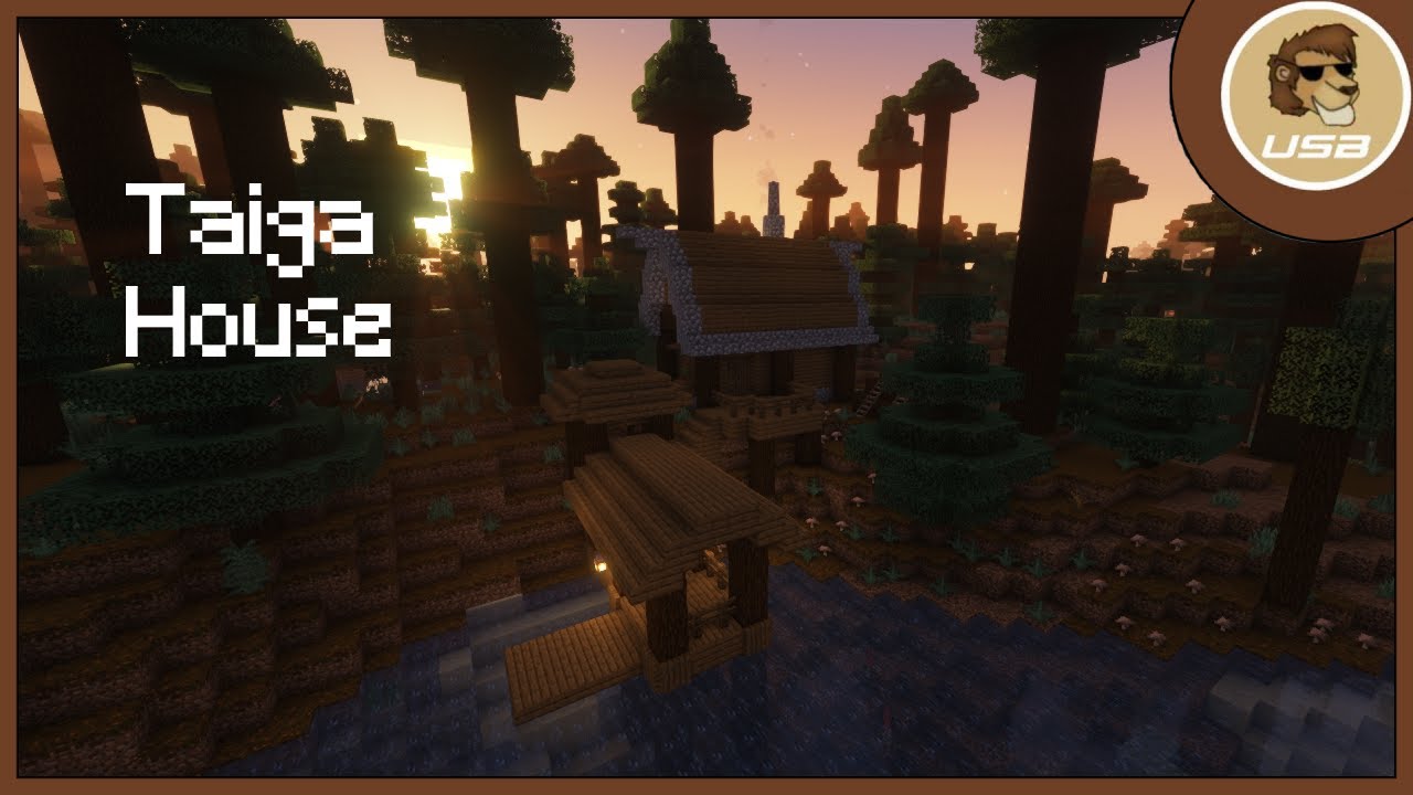 How to make a Taiga House | Minecraft - YouTube