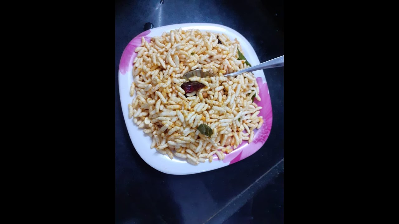 Puffed Rice,Maramaralu OR Borugulu Easy Spicy Snack - YouTube