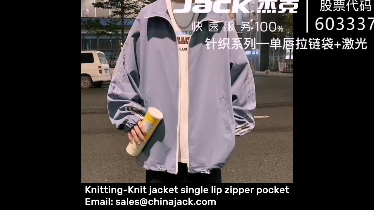 Knitting-Knit jacket single lip zipper pocket - YouTube