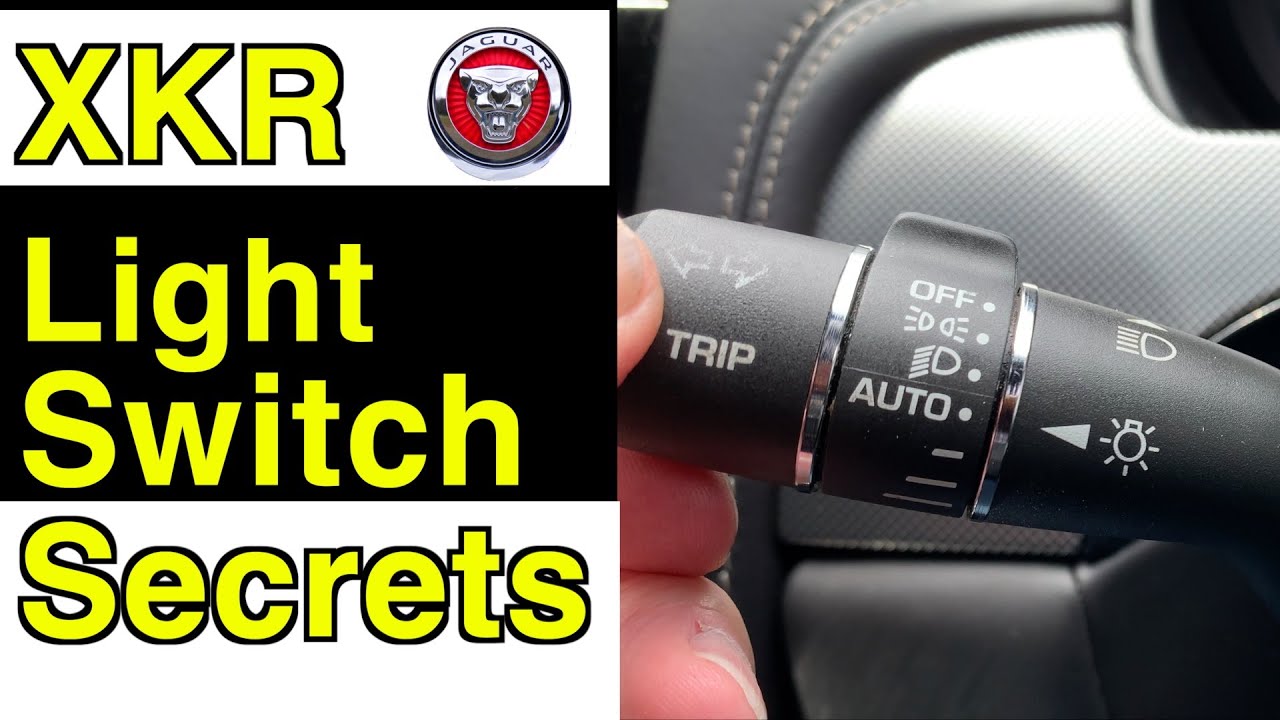 Hidden secrets of the Jaguar XKR's Exterior light switches - YouTube