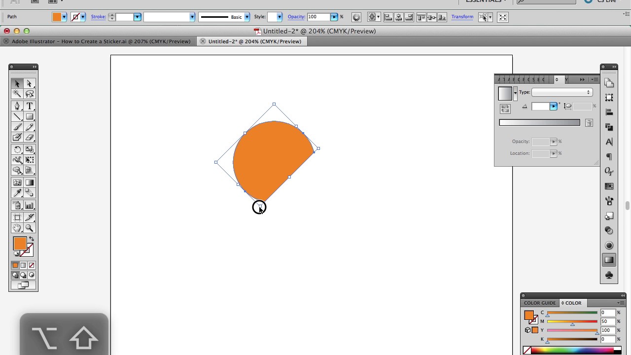 Adobe Illustrator - How to Create a Sticker - YouTube
