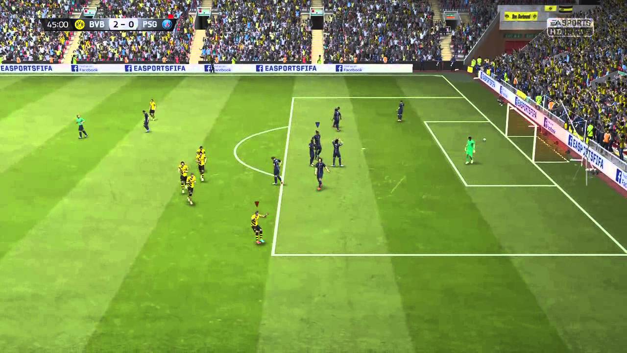 FIFA 15 REUS Marco curve kick - YouTube
