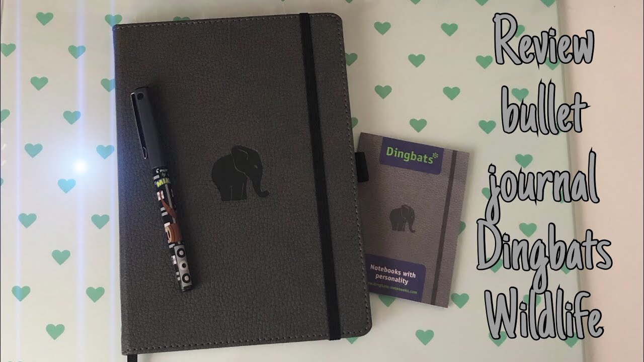 Review bullet journal Dingbats Wildlife - YouTube