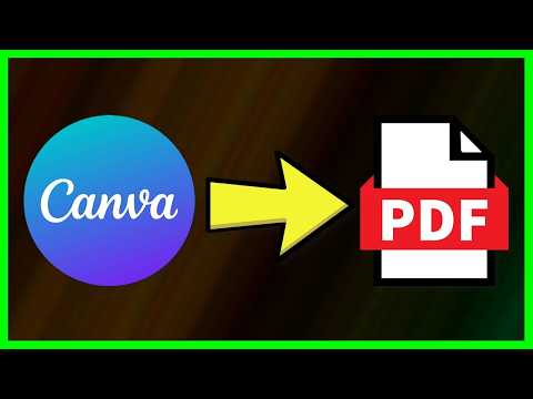 How to Convert Canva Design to PDF | Save Canva Presentation as PDF | 2026