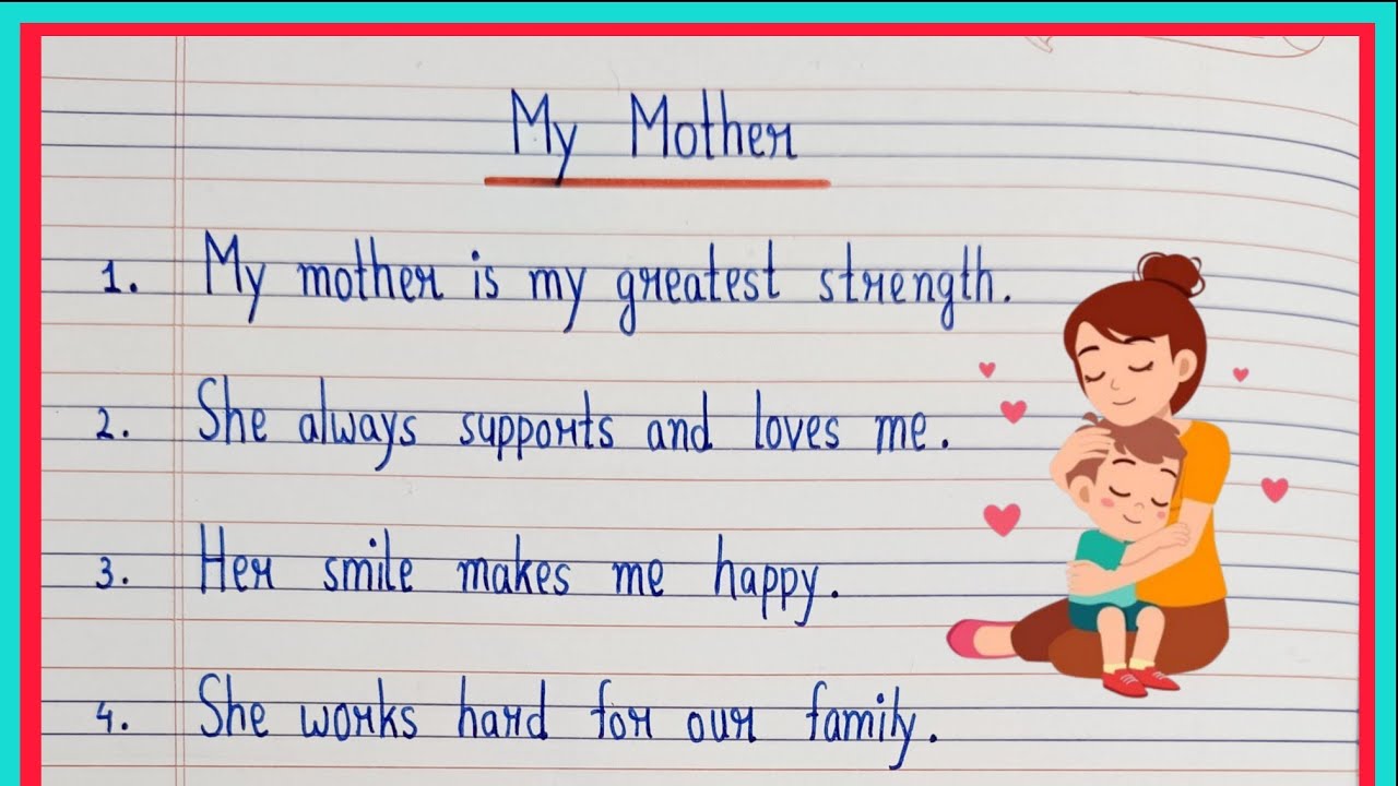 10 lines on My mother || Few lines on my Mother || Eassy on Mother ...