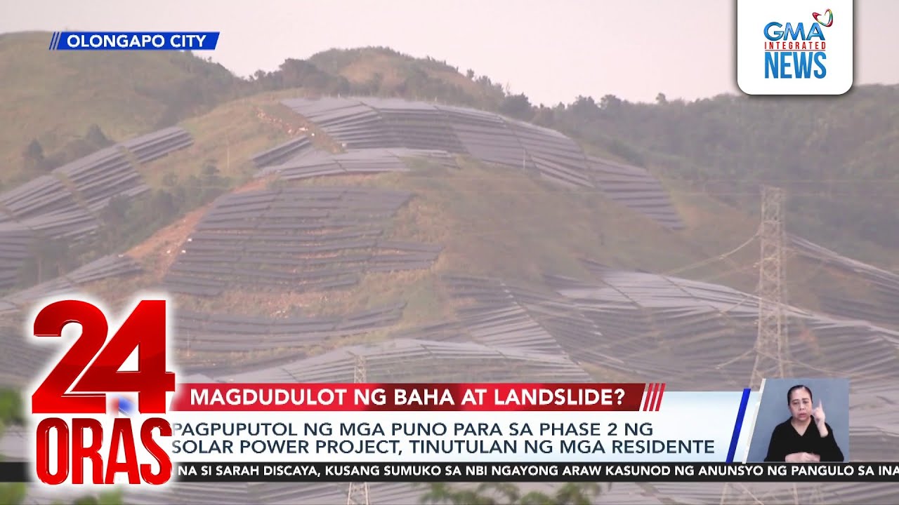 Pagpuputol ng mga puno para sa phase 2 ng solar power project ...