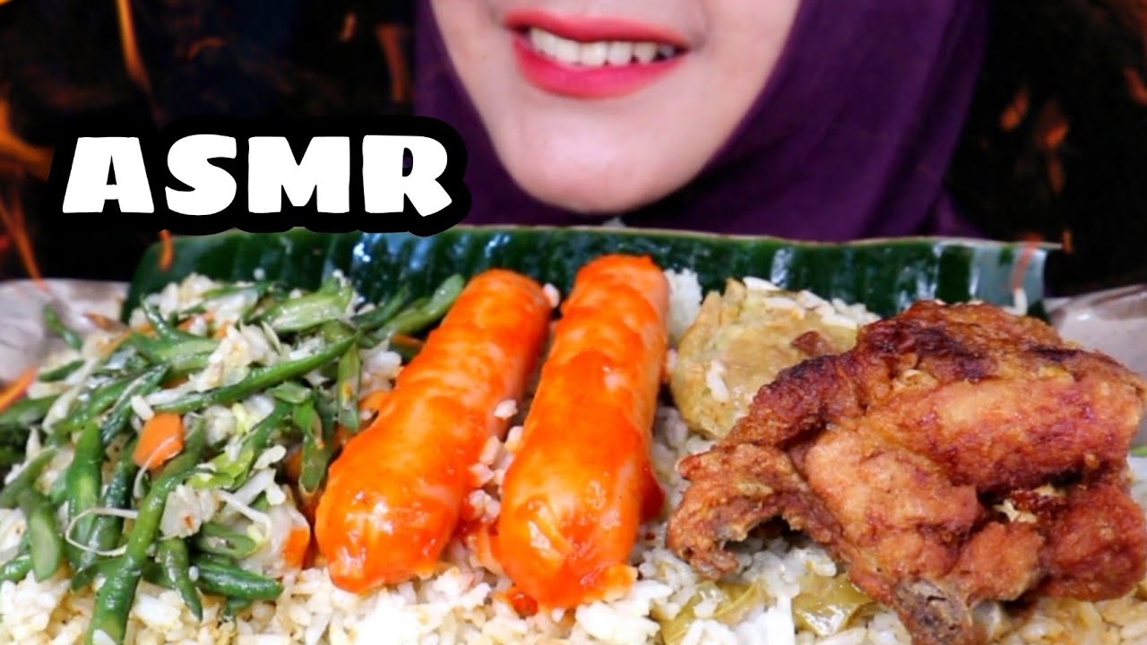 ASMR NASI PADANG + SOSIS KANZLER SINGLES HOT || ASMR INDONESIA ...