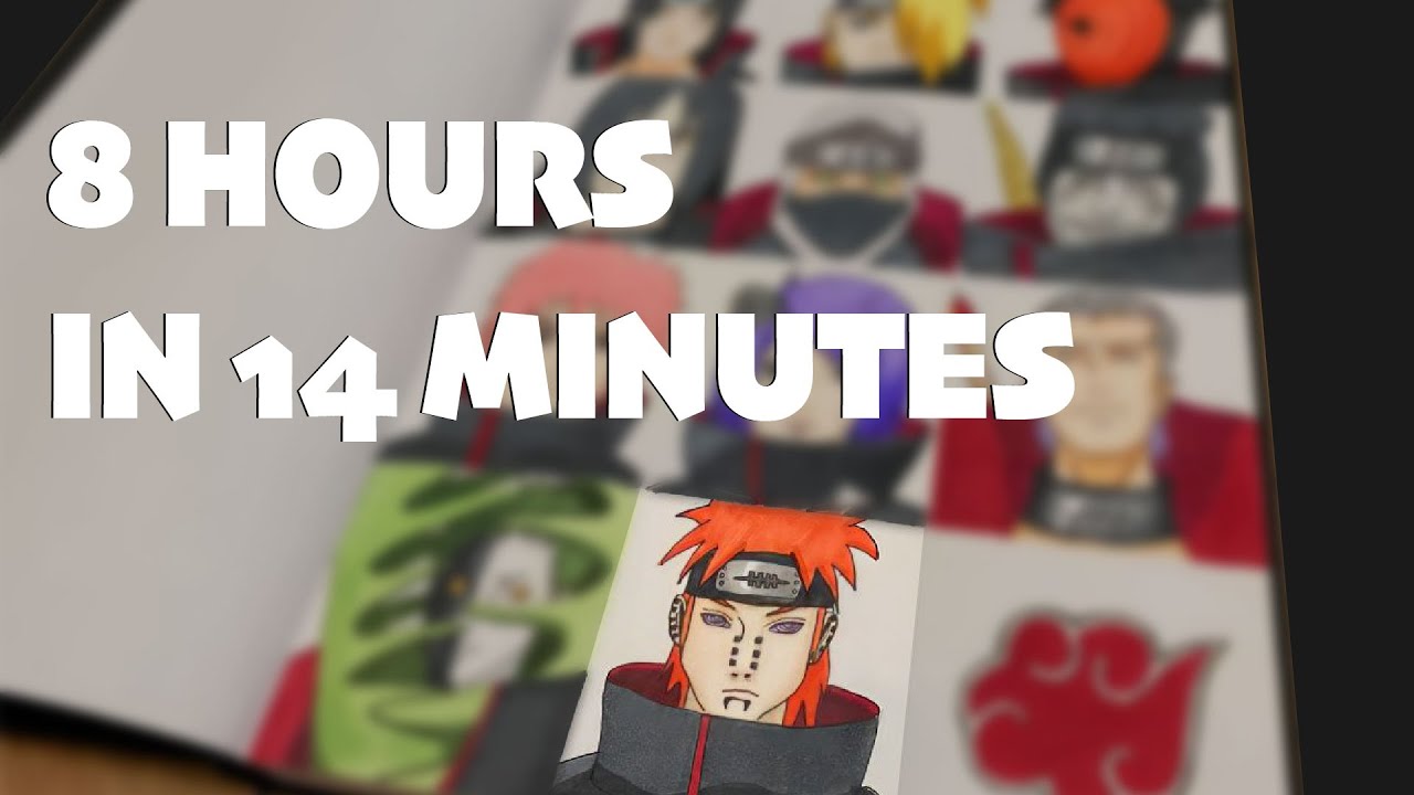 Insane Drawing Speed - Watch How I Create Akatsuki in 14 Minutes! - YouTube