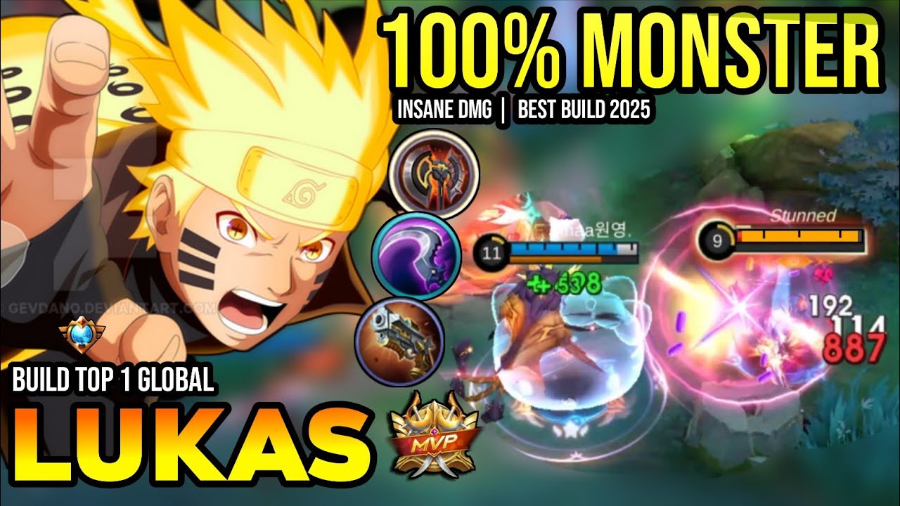 LUKAS BEST BUILD 2025 | BUILD TOP 1 GLOBAL LUKAS GAMEPLAY | MOBILE ...