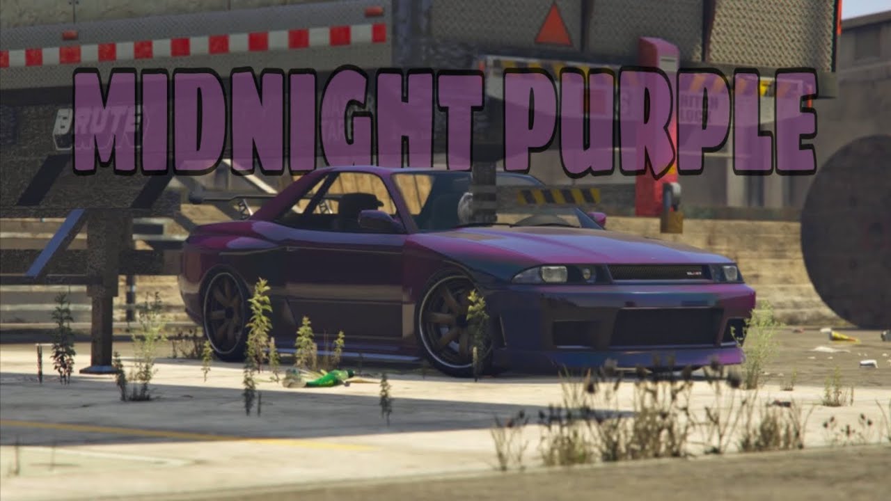 How to Make Midnight Purple Skyline in GTA Online - YouTube