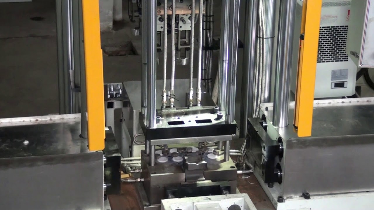 Aluminum parts / turbo charger casting machine - YouTube
