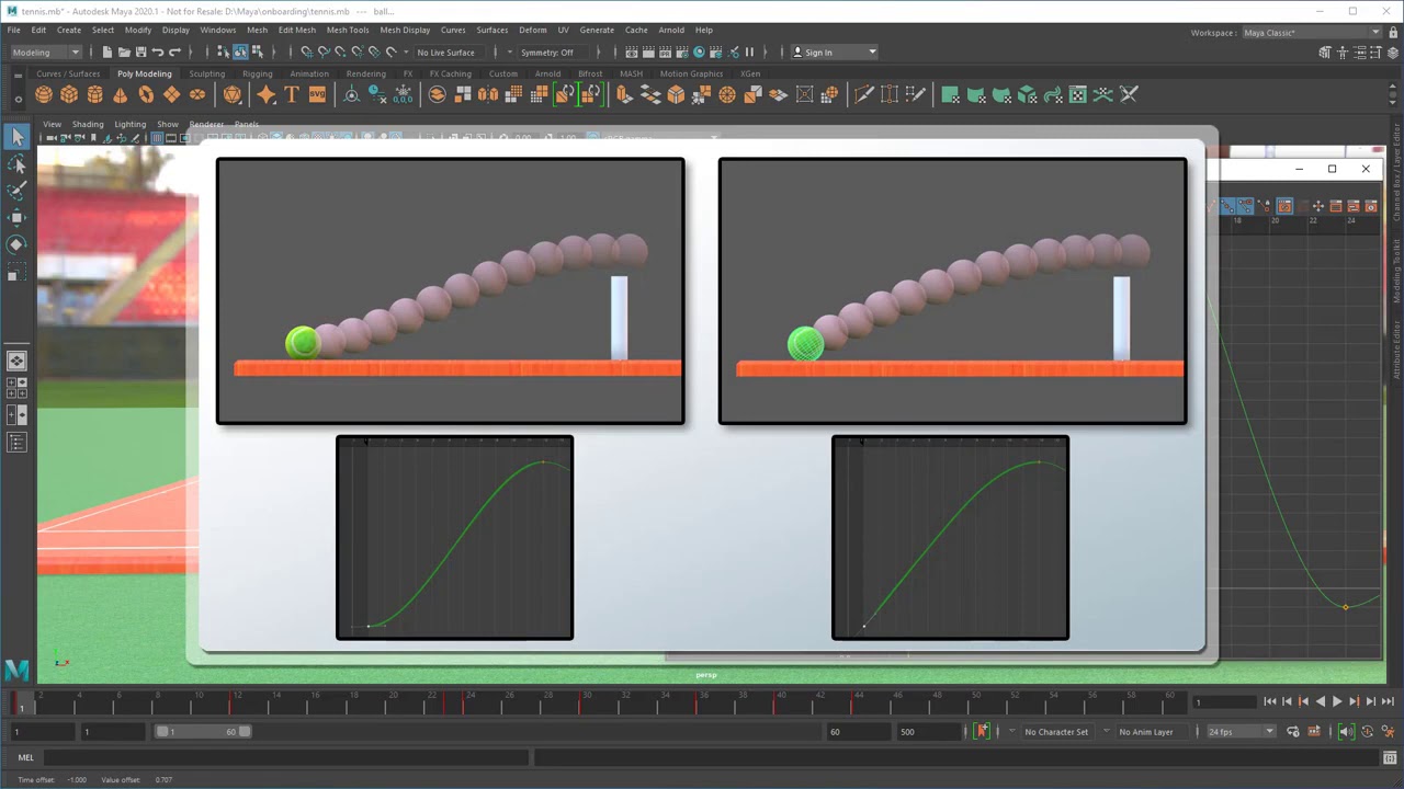 Intro to Maya Lesson 8 Animation Basics II Timing and Tempo - YouTube