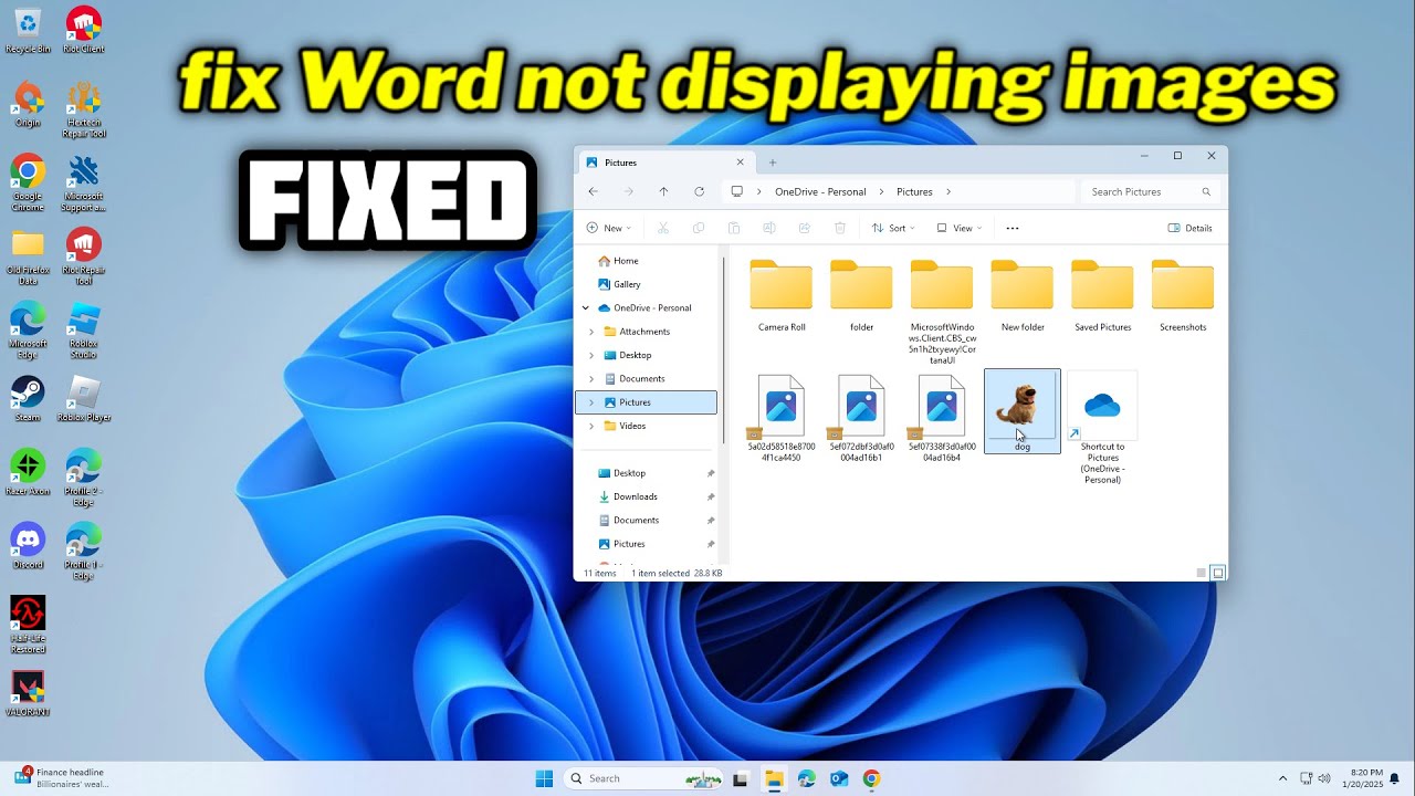 (FIXED) Word not displaying images in Windows - YouTube