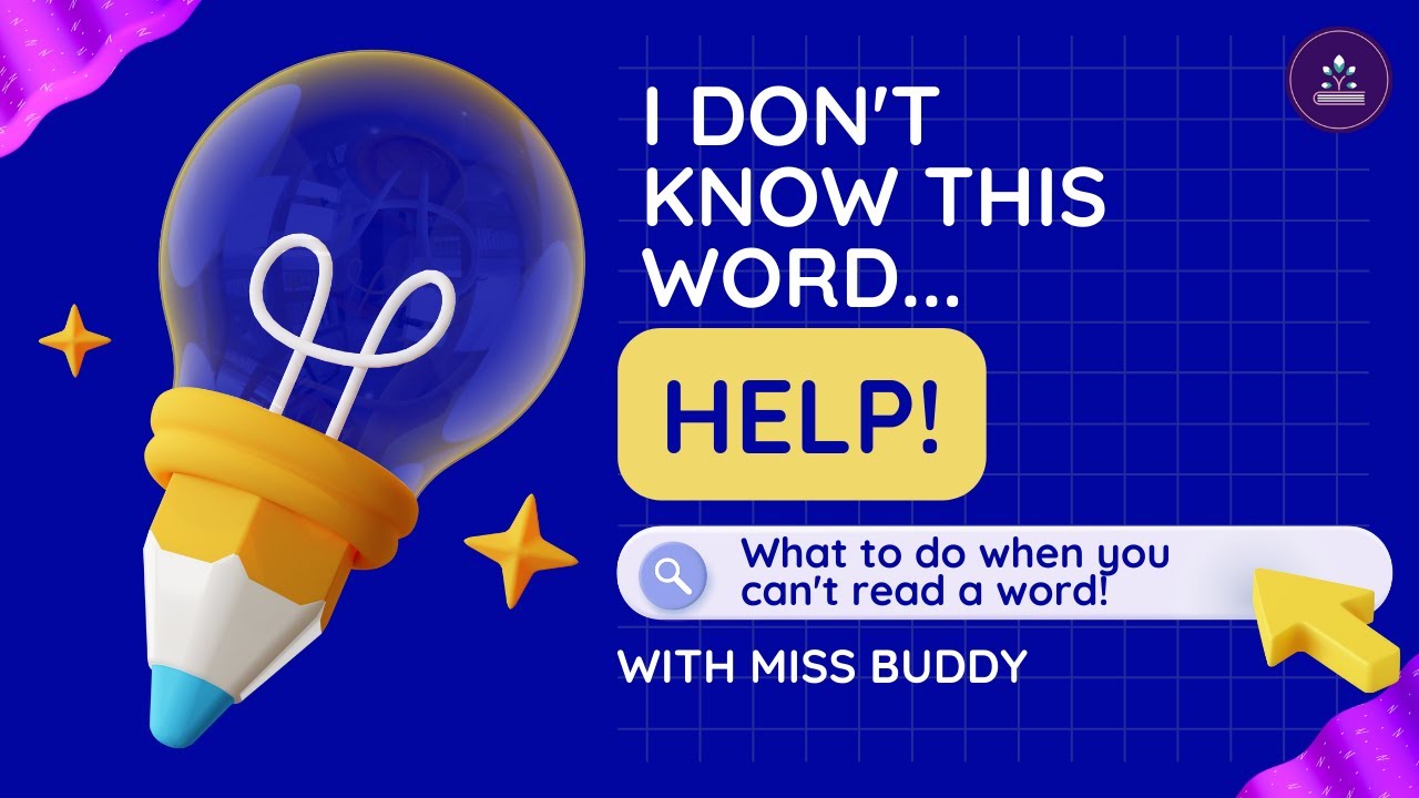 I Don't Know This Word...HELP! With Miss Buddy - YouTube