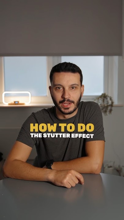 How to to the stutter effect! #videoediting #videoeditingtips - YouTube