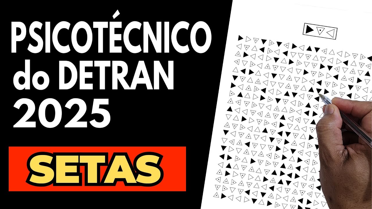 PSICOTÉCNICO DO DETRAN 2025 - COMO PASSAR NO TESTE ATENÇÃO CONCENTRADA ...