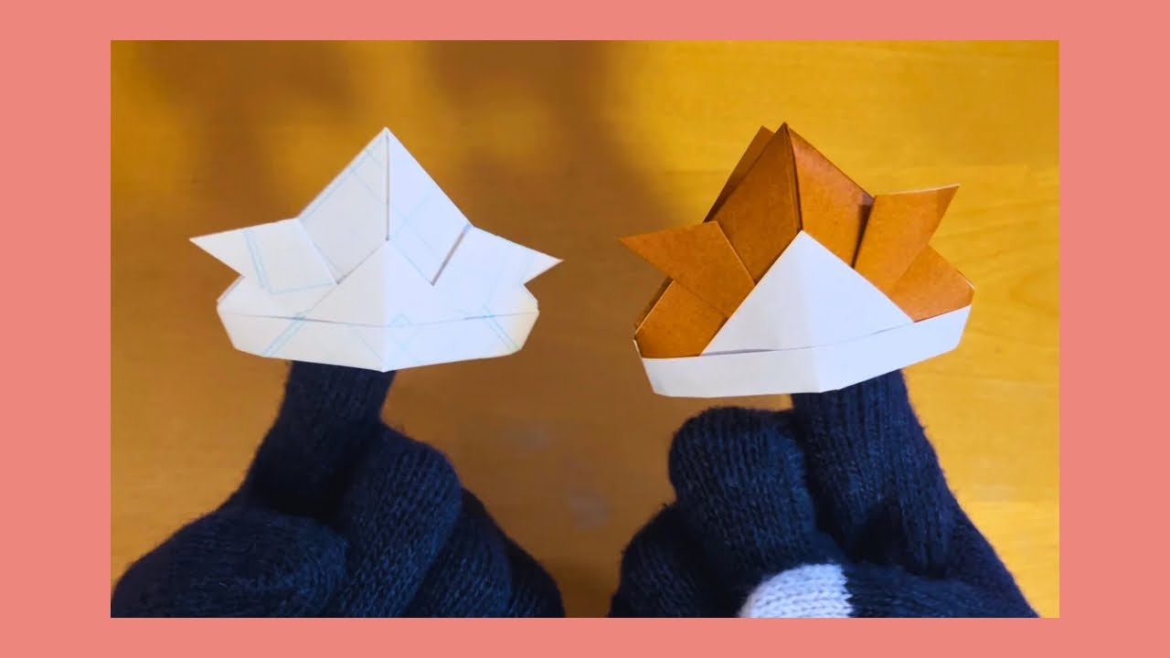 【Easy at home】How to make a Kabuto（Samurai helmet) / Japanese paper ...
