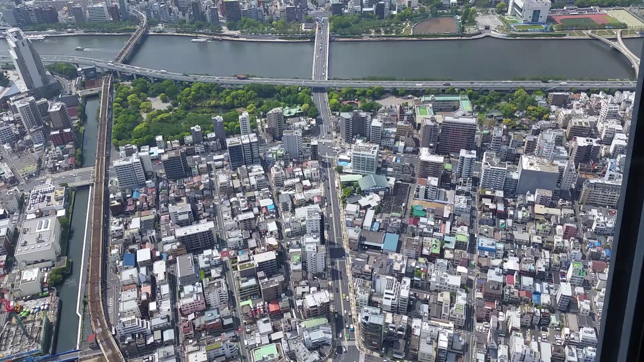 Scenic View of Tokyo City From Tokyo SkyTree in Oshiage, Tokyo, Japan ...