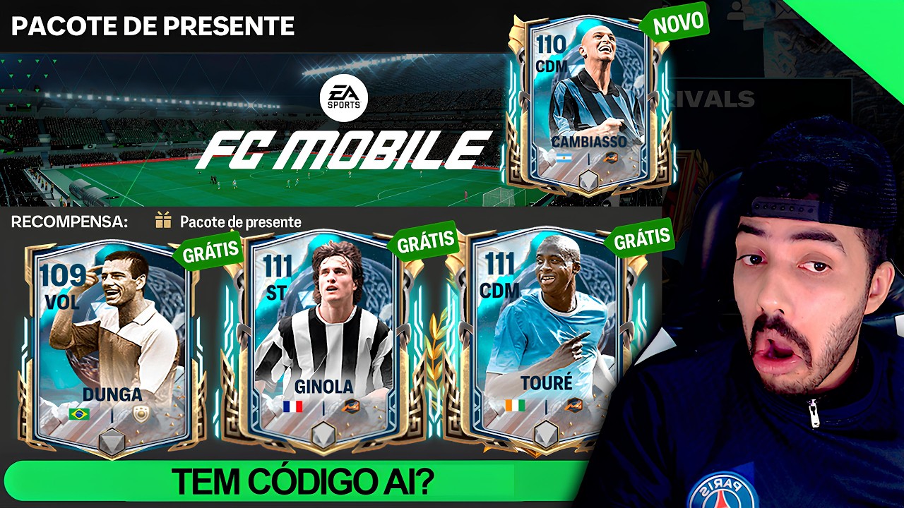 DUNGA GRÁTIS HOJE! 🚨 3 ÍDOLOS NOVOS e PRESENTE GRÁTIS no FC MOBILE ...