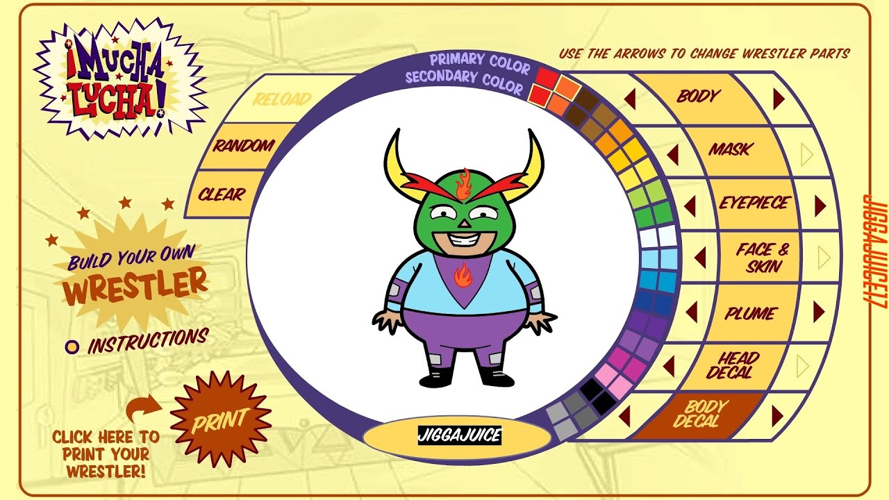 ¡Mucha Lucha! Build Your Own Wrestler Flash Game (No Commentary) - YouTube
