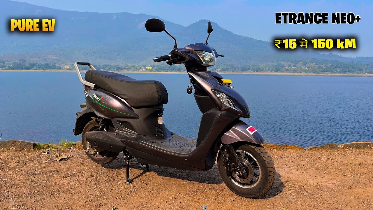 New Best Ev Scooter || PURE Etrance NEO+ Full Review In Hindi || RANGE ...