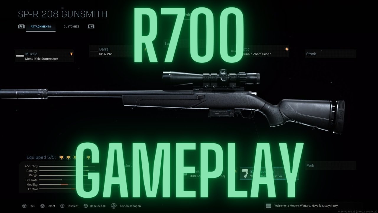 SPR-208 (R700) Experience Call of duty modern warfare - YouTube