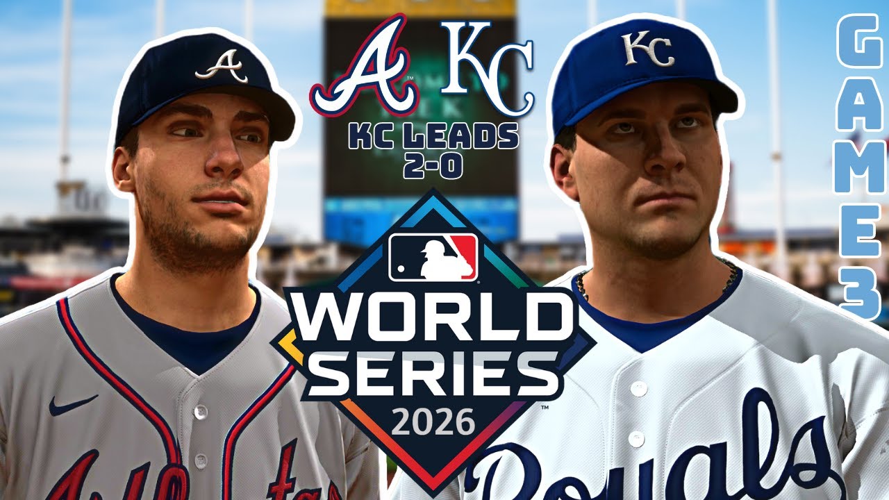 WORLD SERIES GAME 3 VS. BRAVES | MLB THE SHOW 23 KANSAS CITY ROYALS ...