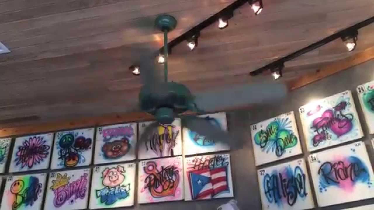 2 Emerson Summer Night ceiling fans at spray paint place in Six Flags ...