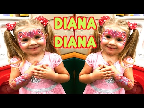 Diana Funny Face Paint Make-up is too cute | Diana Roma | Diana Makeup ...