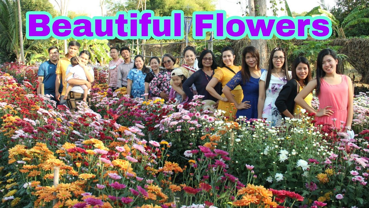 Beautiful Flowers Garden Ubon Ratchathani - YouTube