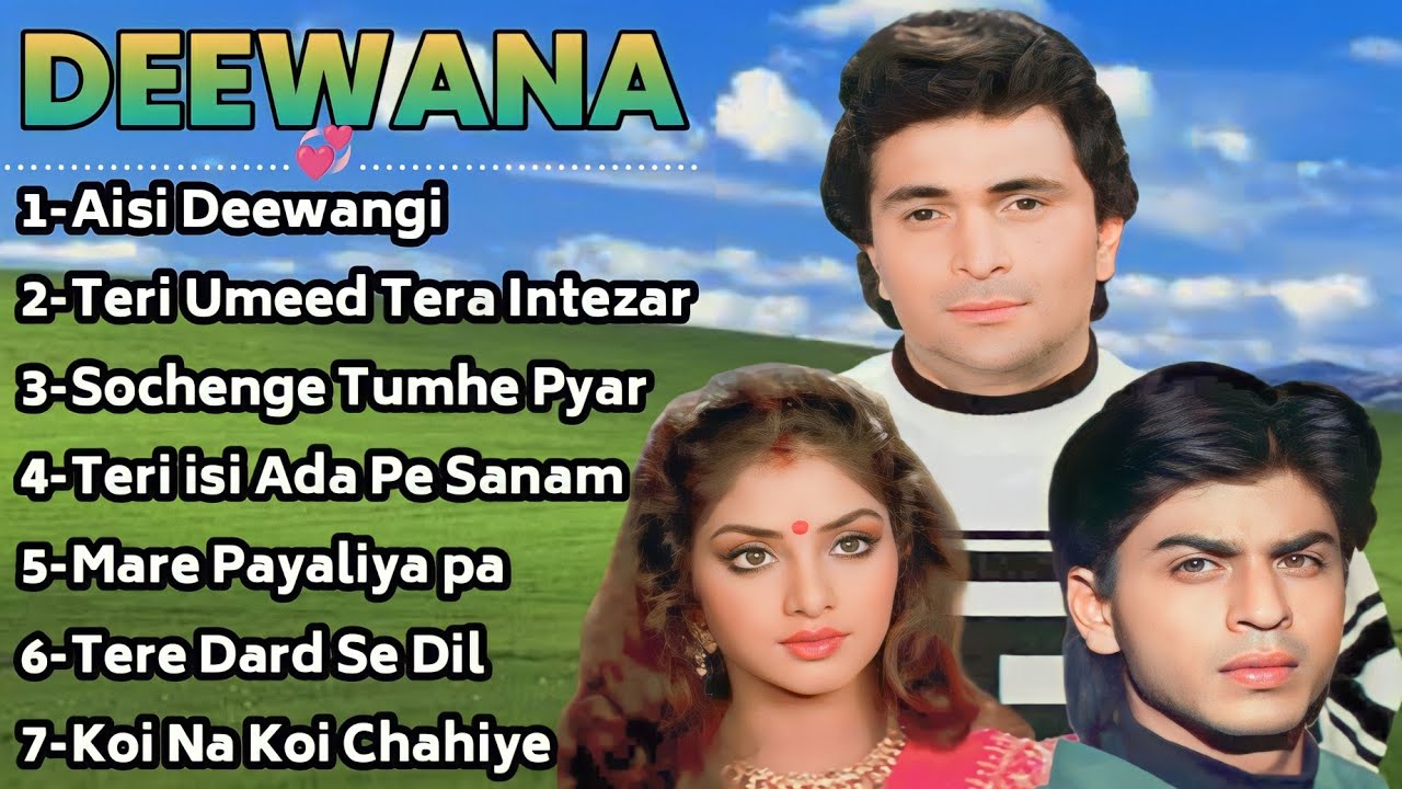 Deewana Movie All Songs || Audio Jukebox ||Rishi Kapoor & Divya Bharti ...