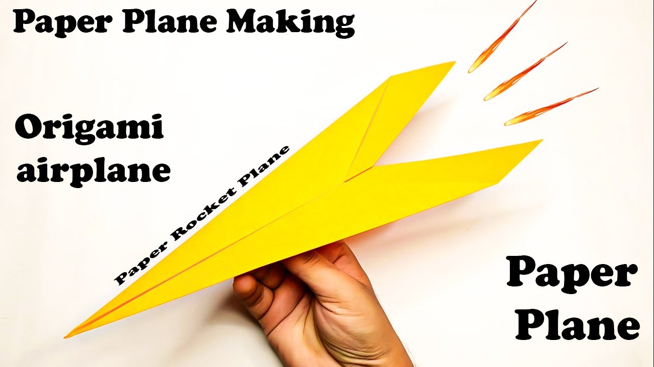 Paper rocket plane | how to make flying jet plane with paper | Best ...