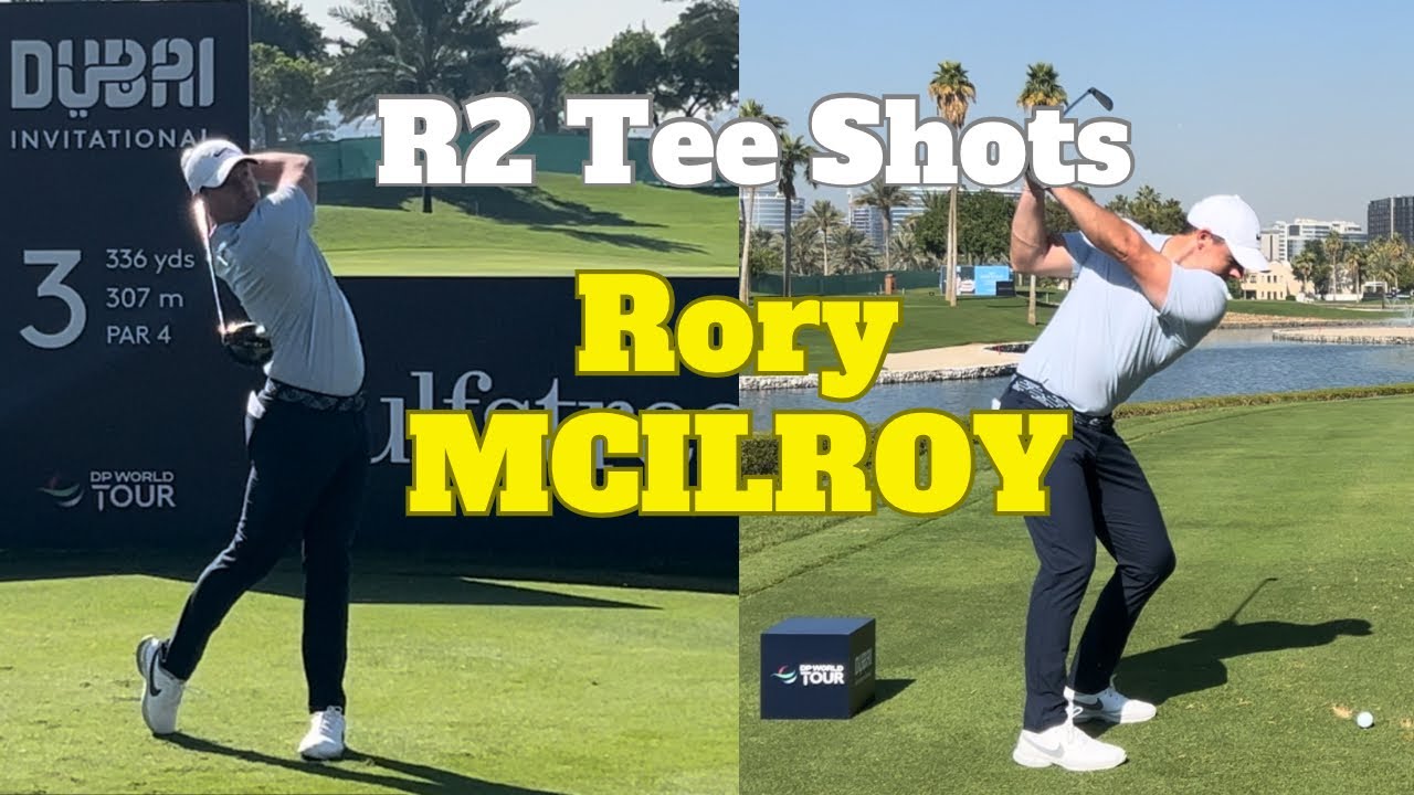 Rory McIlroy Tee Shot Compilation- Dubai Invitational R2 Hole 1-7 # ...